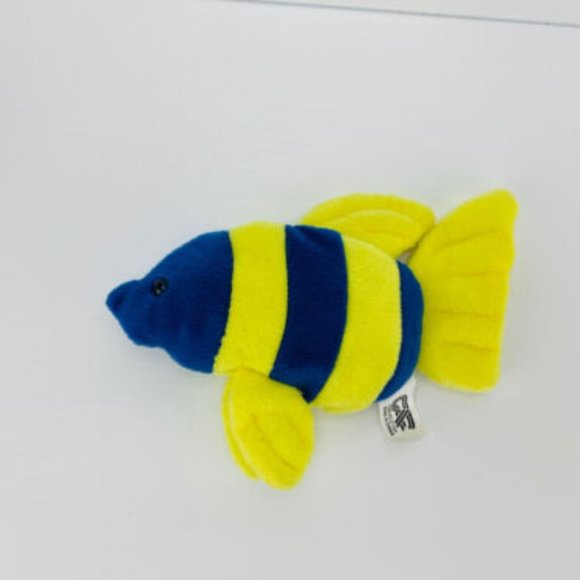 Toys | Plush Toy Yellow And Blue Fish Fiber Pellets | Poshmark